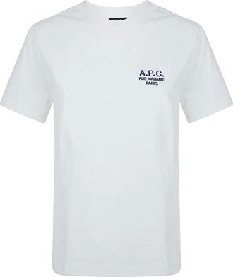A.P.C. A.p.c., Homme, Tops, Blanc, Taille: XL T-shirt Standard Rue Madame