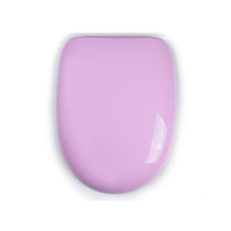 MSV WC-Sitz mit Soft Close in rosa, Plastik, 30 x 20 x 15 cm, Kunststoff