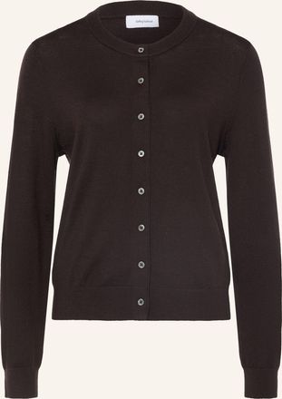 Darling Harbour Darling Harbour Strickjacke Aus Merinowolle braun