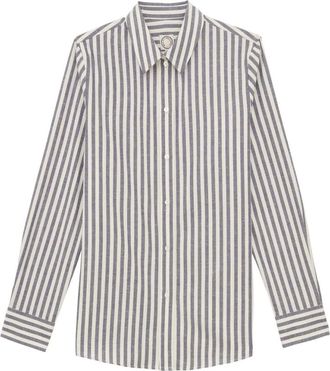 Ines De La Fressange Femme, Blouses et Chemises, Bleu, Taille: 40 FR Martin Shirt