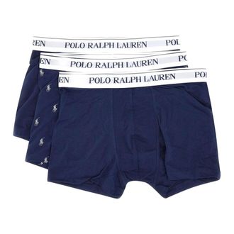 Polo Ralph Lauren Homme, Sous-v&ecirc;tements, Bleu, Taille: L Boxer Shorts Stretch Coton - Lot de 3