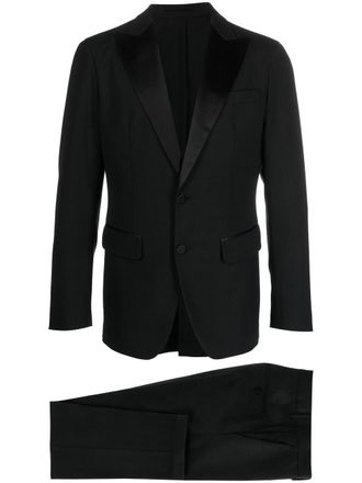 Dsquared2 costume à veste à simple boutonnage - Noir