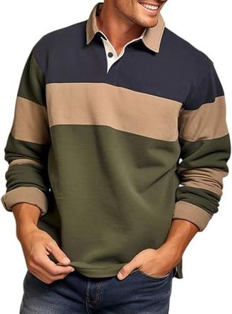 Generic Tee Shirt Manche Longue Homme Imprim&eacute; T-Shirt V&ecirc;tements Homme &Eacute;l&eacute;gant R&eacute;tro Pull Confortable Manche Longue Sweatshirts Printemps V&ecirc;tements pour Les Te