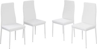 Vicco Esszimmerstuhl Grand, Weiß, 42.5 x 48 cm 4er Set, Vicco