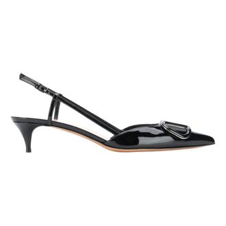 Valentino VLogo Signature Slingback Pump - - Shoes - Damen - Schwarzk - 39 1/2 EU