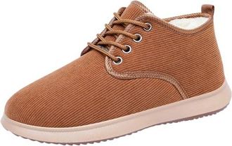 Generic Bottes de neige dhiver pour femme doubl&eacute;es de fausse fourrure chaudes d&eacute;contract&eacute;es classiques couleur unie &agrave; lacets Coupe large Confortable Bottines 