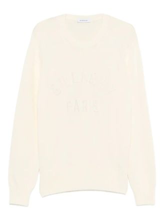 Givenchy pull à logo brodé - Tons neutres