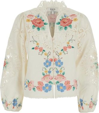 Sea NY Femme, Blouses et Chemises, Multicolore, Taille: 42 FR Astrid Blouse