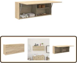 vidaXL Bad-Wandschrank Sonoma-Eiche 100x25x40 cm Holzwerkstoff - Vidaxl