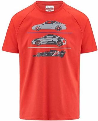 Kappa T-Shirt Enfant Argla BWT Alpine F1 Team Officiel Formule 1 - Orange - 6 Ans