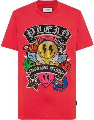 Philipp Plein Herren, Oberteile, Rot, SGr&ouml;&szlig;e