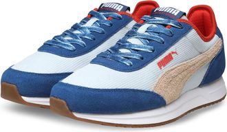 Puma Erwachsene R78 Lightwind Retro Run Sneakers 44.5, Clyde Royal Canvas Fierce Red Blue Beige