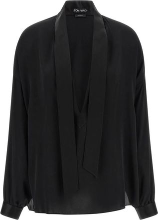 Tom Ford Femme, Blouses et Chemises, Noir, Taille: 38 FR Chemises