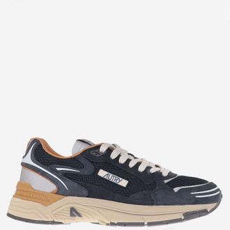 Autry Mens Sneakers Hyperway Multicolour Leather-Mesh Trainers Leather/mesh