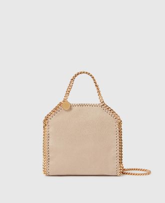 Stella McCartney Falabella Tiny Tote Bag, Woman, Clotted Cream