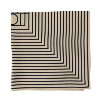 Toteme Signature Monogram Seidenschal - - Accessories - Damen - Beige - ONE SIZE
