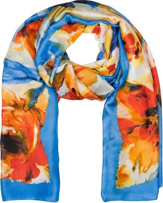 styleBREAKER Schal Schal mit Aquarell Blumen Muster