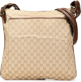 Gucci Hobo Bags - GG Canvas Crossbody - Gr. unisize - in Braun - f&uuml;r Damen