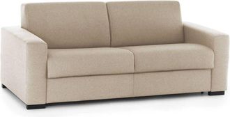 Talamo Italia Schlafsofa Alexis, Gro&szlig;es 2-Sitzer-Sofa, 100% Made in Italy, Wohnzimmersofa mit drehbarer &Ouml;ffnung, aus gepolstertem Stoff, mit Standard-Armlehnen, Cm