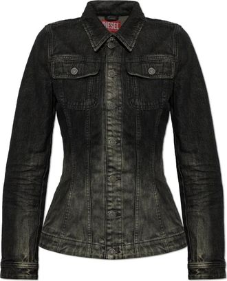 Diesel Damen, Jacken, Schwarzk, LGr&ouml;&szlig;e