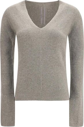 Rick Owens Pullover mit V-Ausschnitt - - Knitwear - Damen - Grau - S