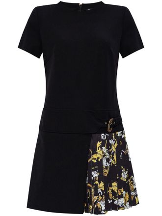 Versace Jeans Couture robe Barocco &agrave; coupe courte - Noir