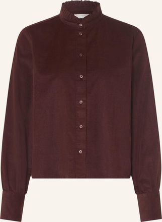 Marc O'Polo Marc Opolo Cordbluse Mit R&uuml;schen rot