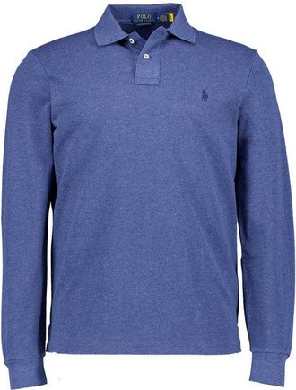 Polo Ralph Lauren Herren Polo-Shirt blau Baumwoll-Piqu&eacute; Slim Fit