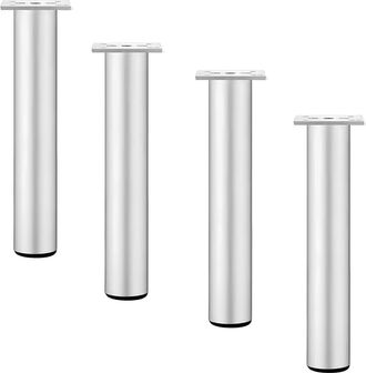 Generic 5-40CM Lange M&ouml;belf&uuml;&szlig;e Aus Aluminiumlegierung/Verstellbare Schrankf&uuml;&szlig;e Aus Metall, Inklusive Schrauben, F&uuml;r Sofas, Betten, K&uuml;che, Tische Und St&uuml;hle(Si