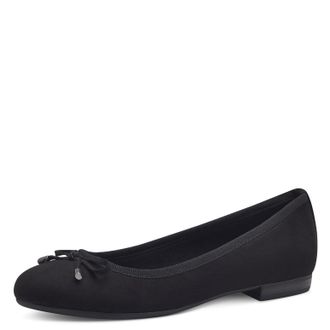 Marco Tozzi Damen Ballerinas mit Schleife Vegan, Schwarz (Schwarz), 38 EU