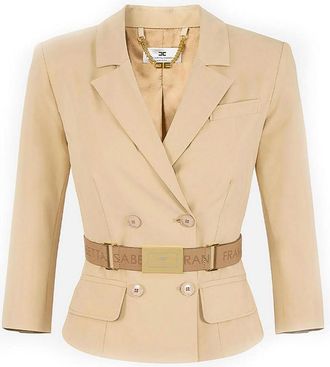 Elisabetta Franchi Veste Casual - Camel