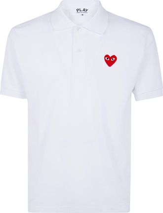 Comme Des Gar&ccedil;ons T-Shirt Red Emblem Red Heart