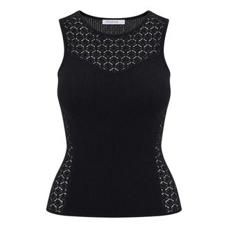 Patrizia Pepe &Auml;rmellose Oberteile - - Tops - Damen - Schwarzk - XS