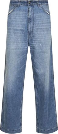 Maison Margiela Femme, Jeans, Bleu, Taille: 36 FR Jean Jambe Large