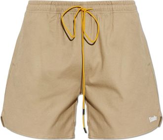 Rhude Homme, Shorts, Beige, Taille: XL Embroidered Logo Shorts