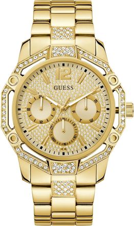 Guess Uhren - Quarz-Analoguhr Regal - Gr. unisize - in Gold - f&uuml;r Damen