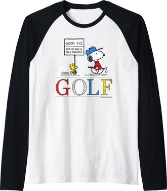 Peanuts Snoopy Woodstock Vintage Lustiger Golfpullover Raglan