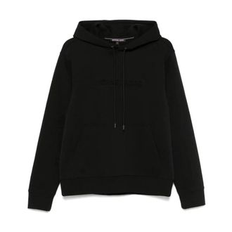 Michael Kors Schwarzer Pullover mit gepr&auml;gtem Logo - - Sweatshirts & Hoodies - Herren - Schwarzk - XL