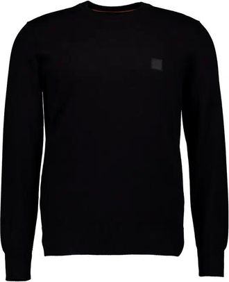 Boss Orange by Hugo Boss BOSS Orange Herren Pullover schwarz unifarben