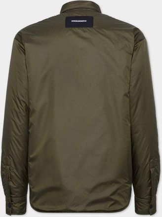 Dsquared2 Quilted Nylon Down Jacket - Olive