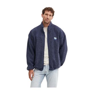 American Vintage Hoktown Zip-up - - Sweatshirts & Hoodies - Herren - Blau - XL