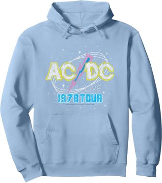 F4NT4STIC Offizielles AC/DC Vintage Tour 1978 Blau Pullover Hoodie