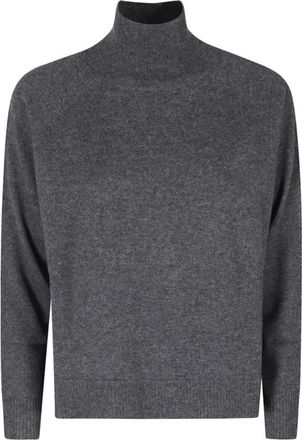 Max Mara Pull &agrave; col roul&eacute; gris anthracite - Femme - Pulls - Gris - Taille: 42 FR
