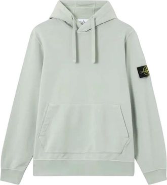 Stone Island Homme, Sweatshirts et sweats &agrave; capuche, Vert, Taille: 3XL Pull &agrave; capuche en molleton de coton