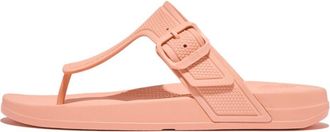 FitFlop Damen Iqushion Flip-Flops mit verstellbarer Schnalle, flach, Blushy, 39 EU