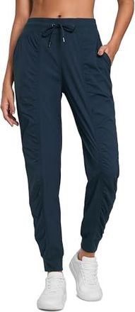 CRZ YOGA Pantalon Athlétique Femme Voyage de Serrage avec Poches- 72cm Bleu Encre 40