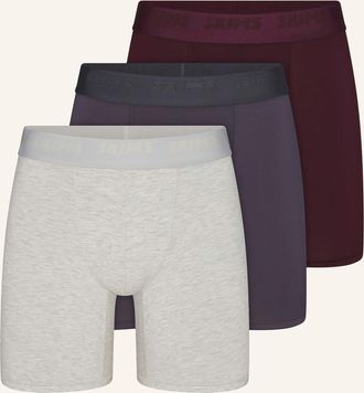 SKIMS Skims 3er-Pack Boxershorts Skims Stretch grau