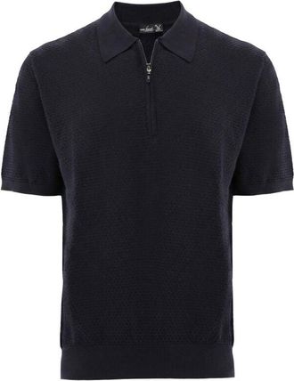 van Laack Herren Poloshirt mit Rei&szlig;verschluss