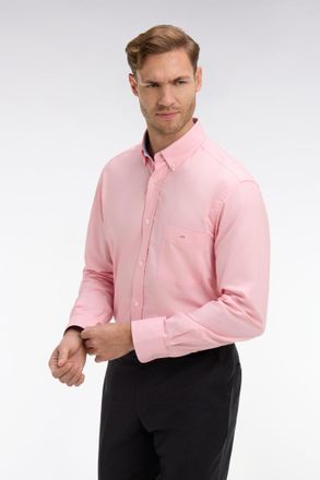 Eden Park Chemise Rose Unie En Coton