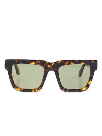 Golden Goose lunettes de soleil &agrave; monture carr&eacute;e - Marron